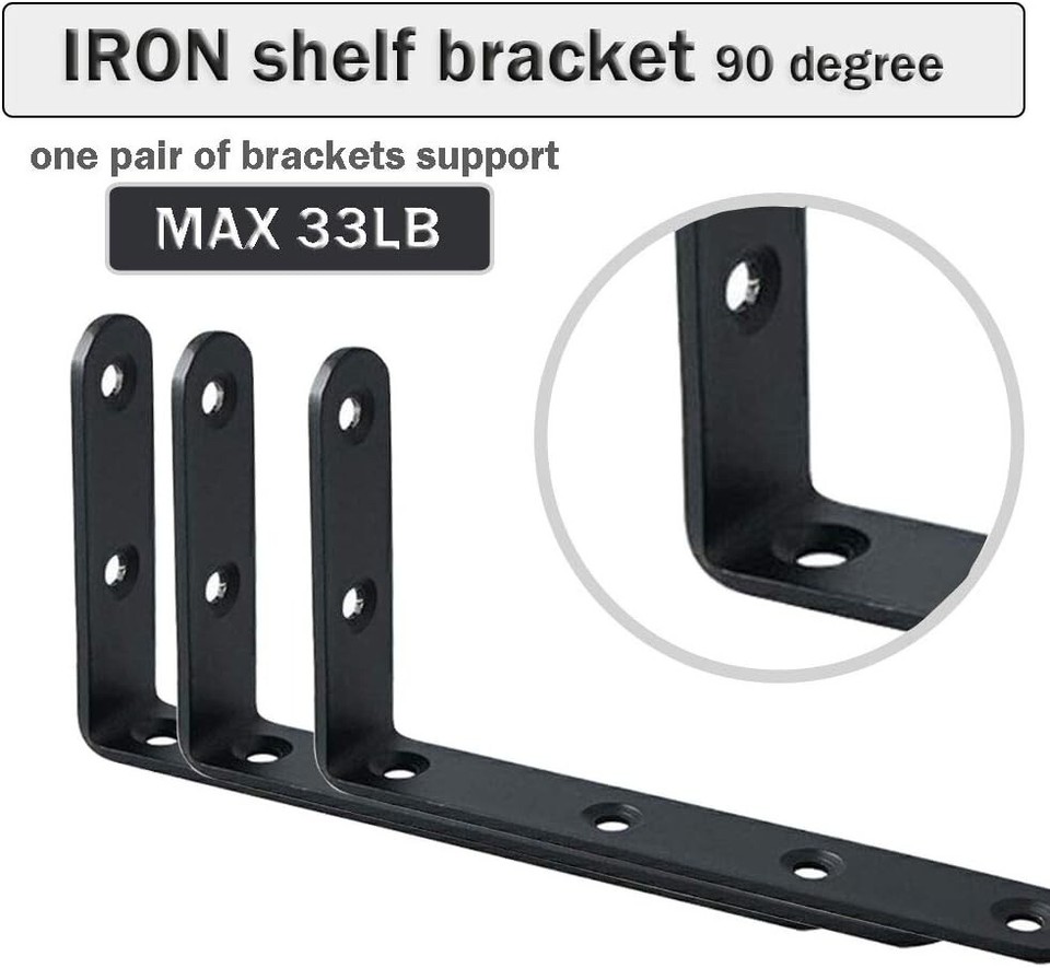 Garage Shelf Brackets Metal Heavy Duty Floating Storage Wall Shelving ...