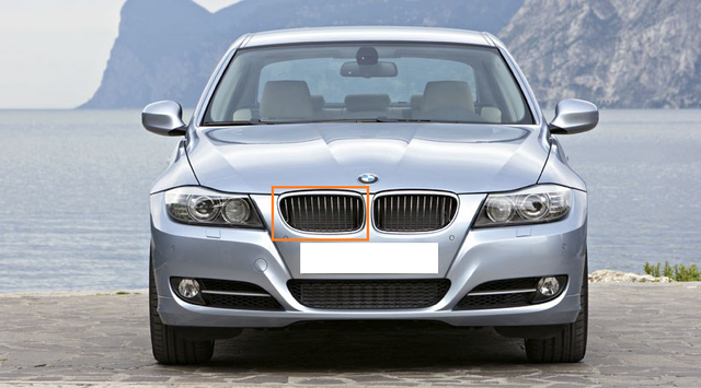 51137201970 Upper Bumper Kidney Grill Right E90 BMW OEM for sale online ...