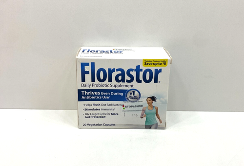 NEW Florastor Daily Probiotic Supplement Vegetarian Capsules SEALED ...
