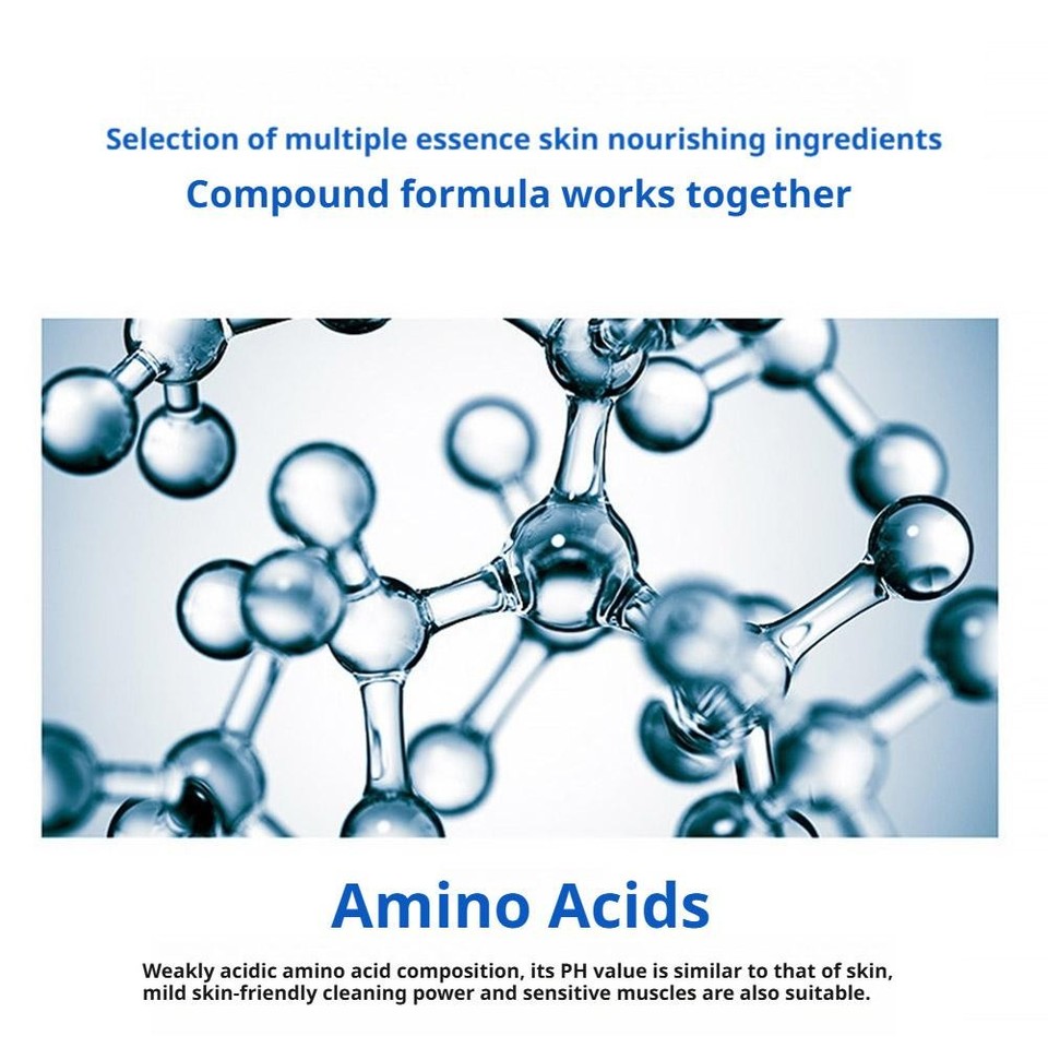 Amino Acid Facial Cleanser for Cleaning Pores Removing Blackheads & Oil ...