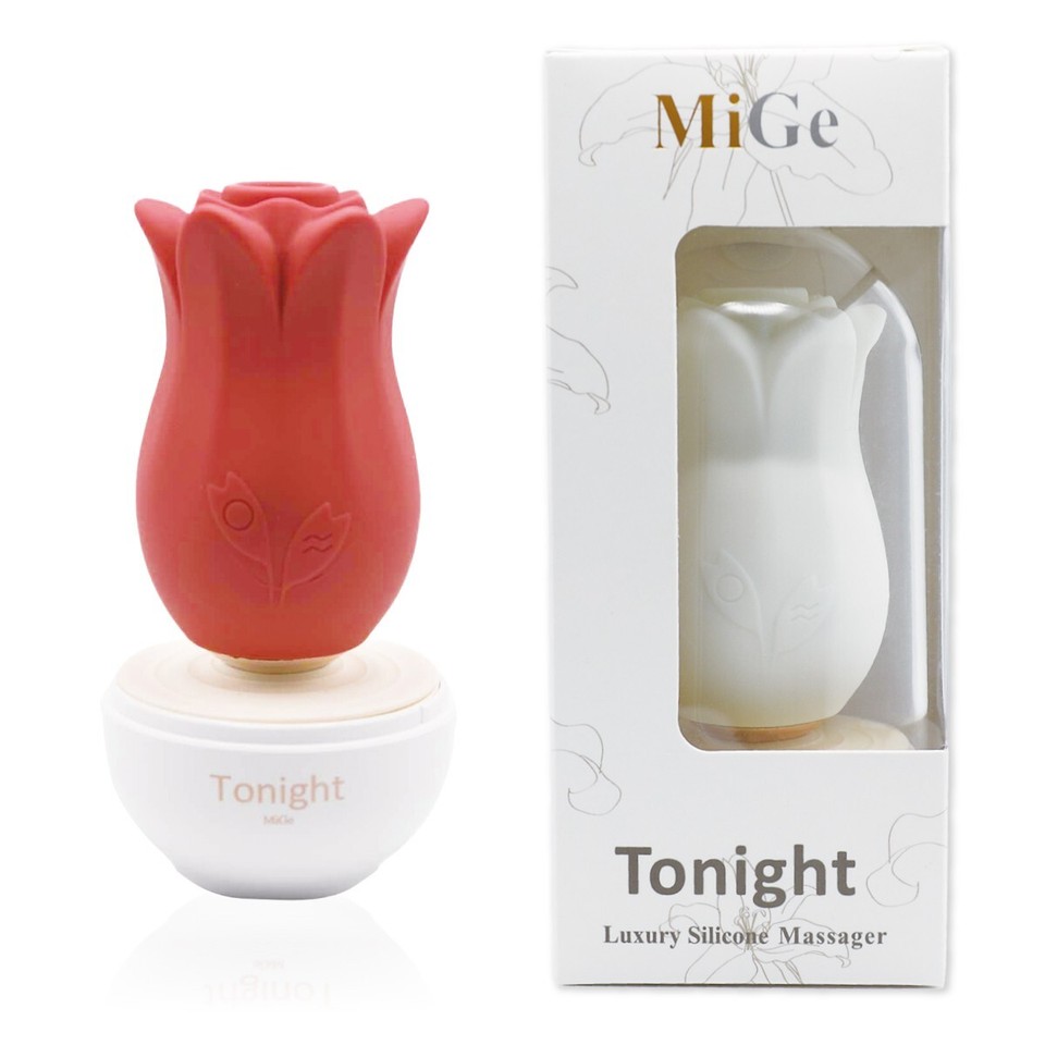 Rose Clit Sucking Vibrator Women Sex Toy Luxury Massager MiGe-White ...