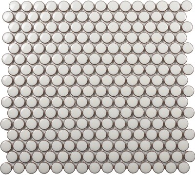Rustic Cream Penny Round Mosaic Wall Floor Tile | eBay