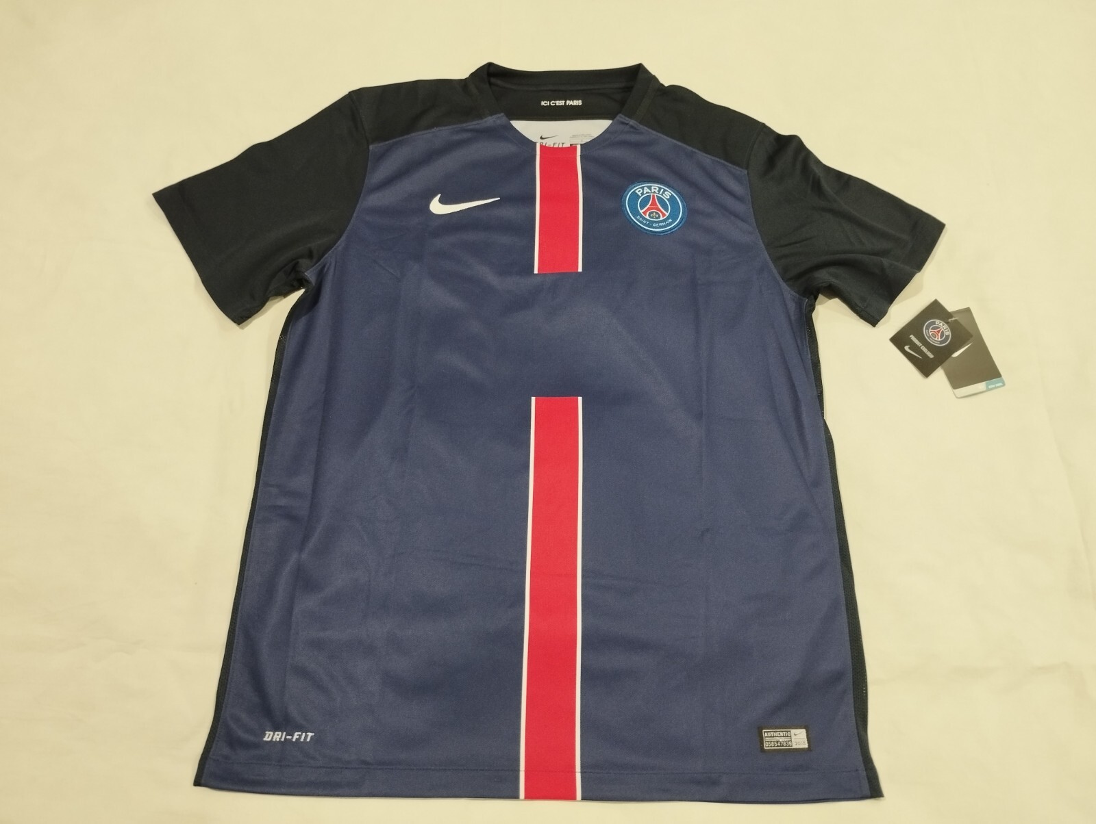 Nike PARIS SAINT - GERMAIN PSG 2015 2016 soccer jersey football shirt ...