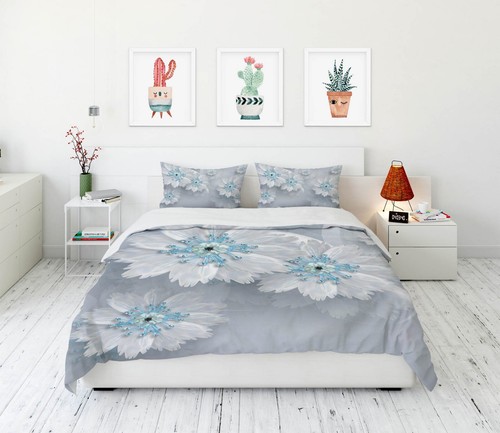 3D Pure Flower A3013 Bed Pillowcases Quilt Duvet Cover Set Queen King ...