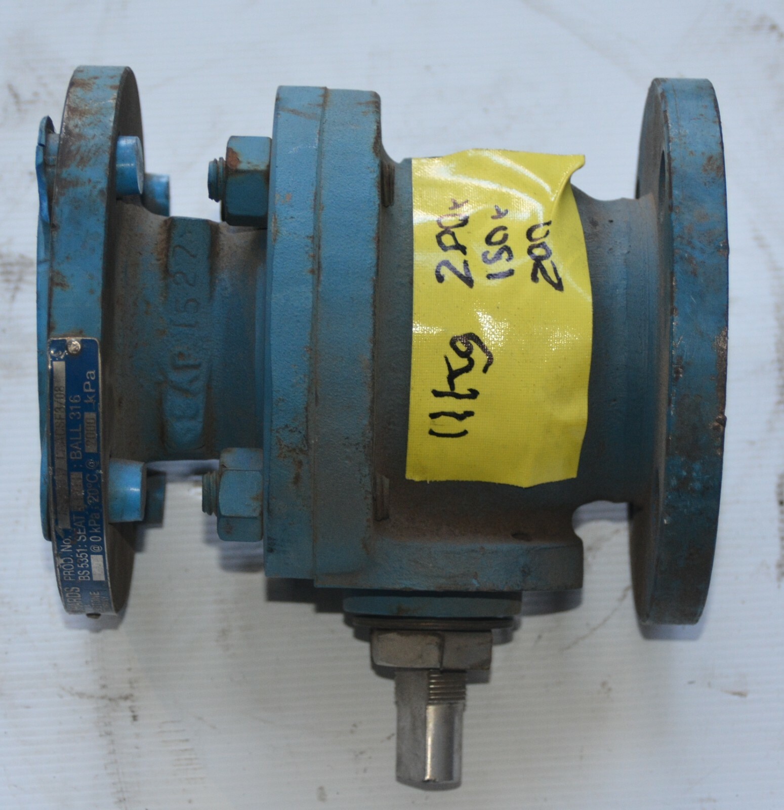RICHARDS DN 50 mm 2in flanged ball valve - steel/SS/PTFE Spec BS5351 ...