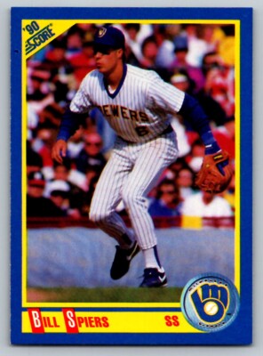 1990 SCORE BILL SPIERS MILWAUKEE BREWERS #449A | eBay