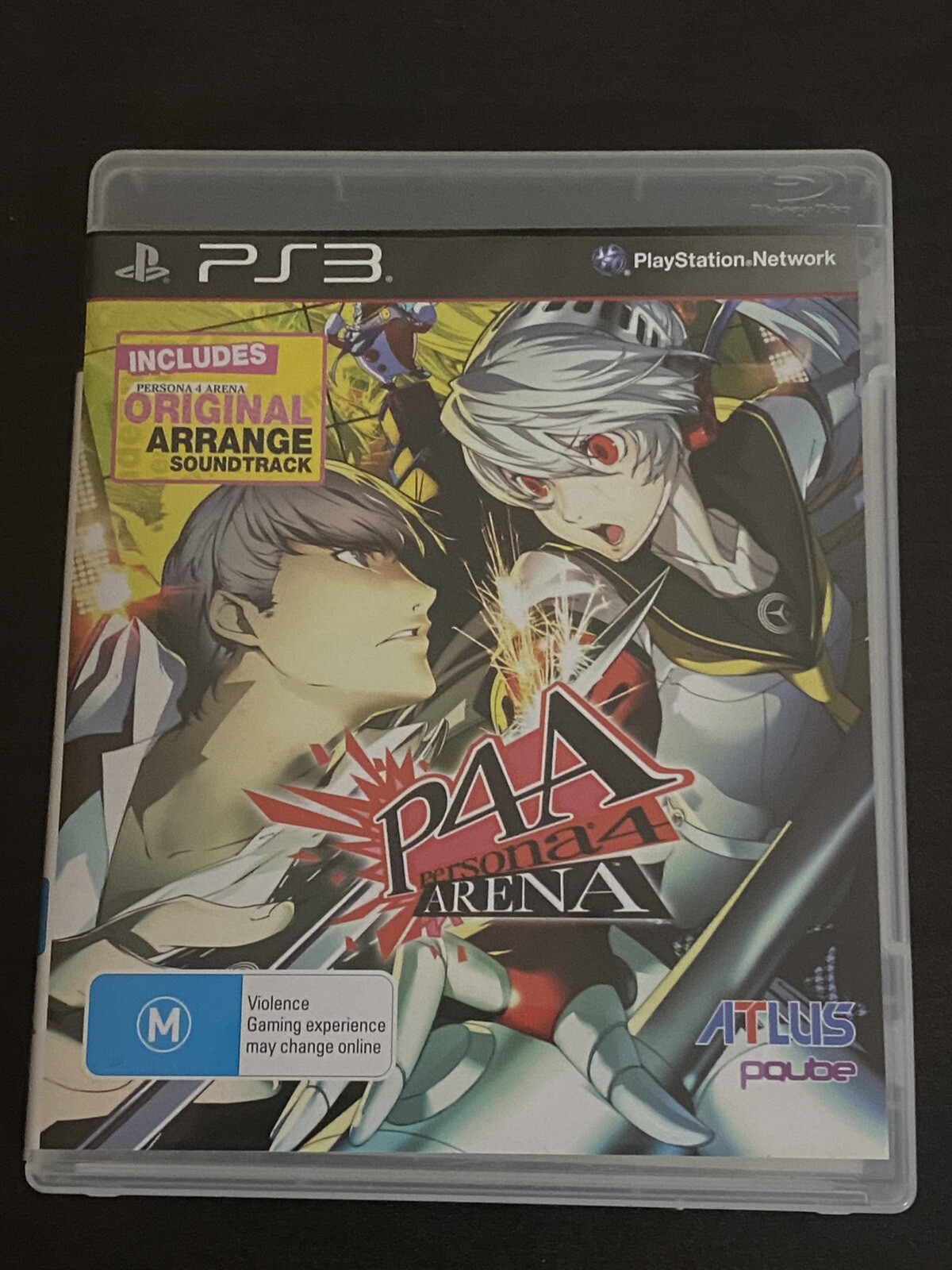 P4A Persona 4 Arena PS3 Like New Complete with manual and CD Fighting ...