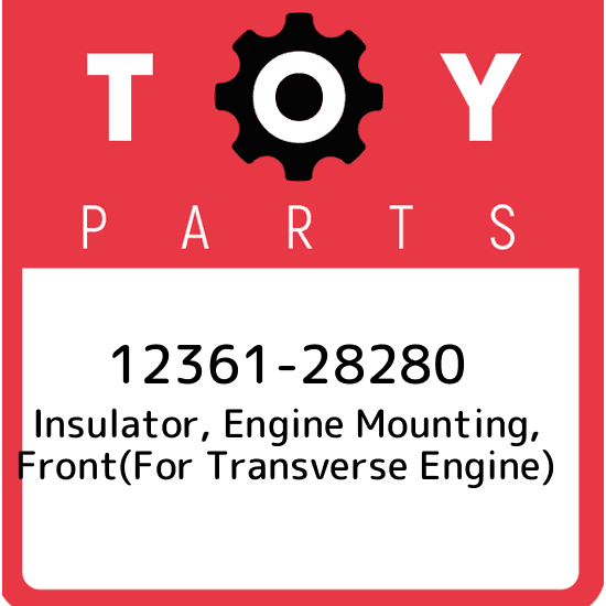12361-28280 Toyota Insulator, engine mounting, front(for transverse ...