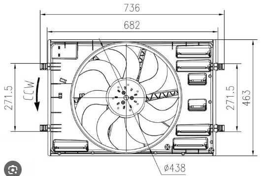 2015-2016 Audi A3 Fan Assembly Only 5Q0121203CB OEM. | eBay