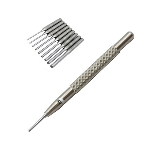 Watch Bracelet Remover Pin Punch Tool With 9pcs Stainless Steel Pin Bit ...