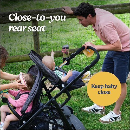 Ready2Grow 2. Double Stroller Features Bench Seat and Standing Platform ...