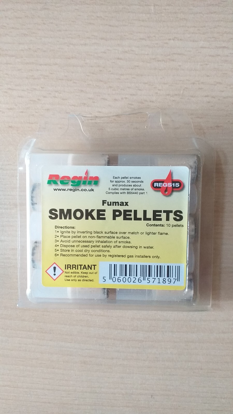 Regin Regs 15 Fumax Smoke Pellets. 10 pellets. | eBay UK