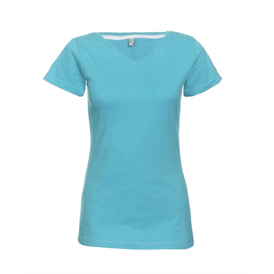Killtec Women's NEW Rajani Wide V Neck 100% Cotton Short Sleeve T-Shirt ...