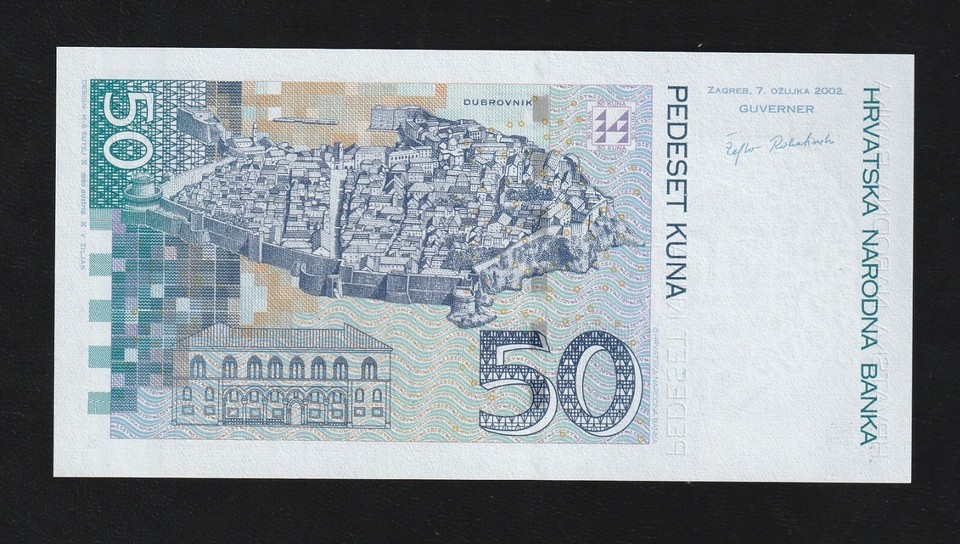 Croatia, 50 Kuna, 2002, P-40, Uncirculated Banknote | eBay