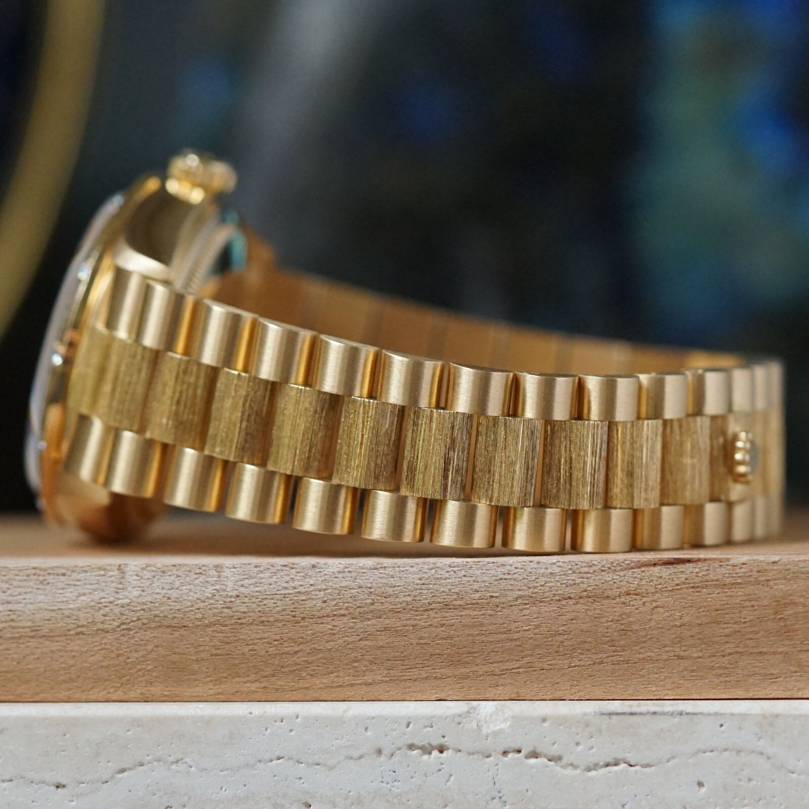 Rolex Day Date Ref. 18108 18k Gold President Bark & Diamond w/ Papers 36 mm 1987 | eBay