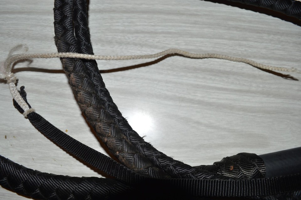 Bull Whip Braided from Black Nylon Webbing | eBay