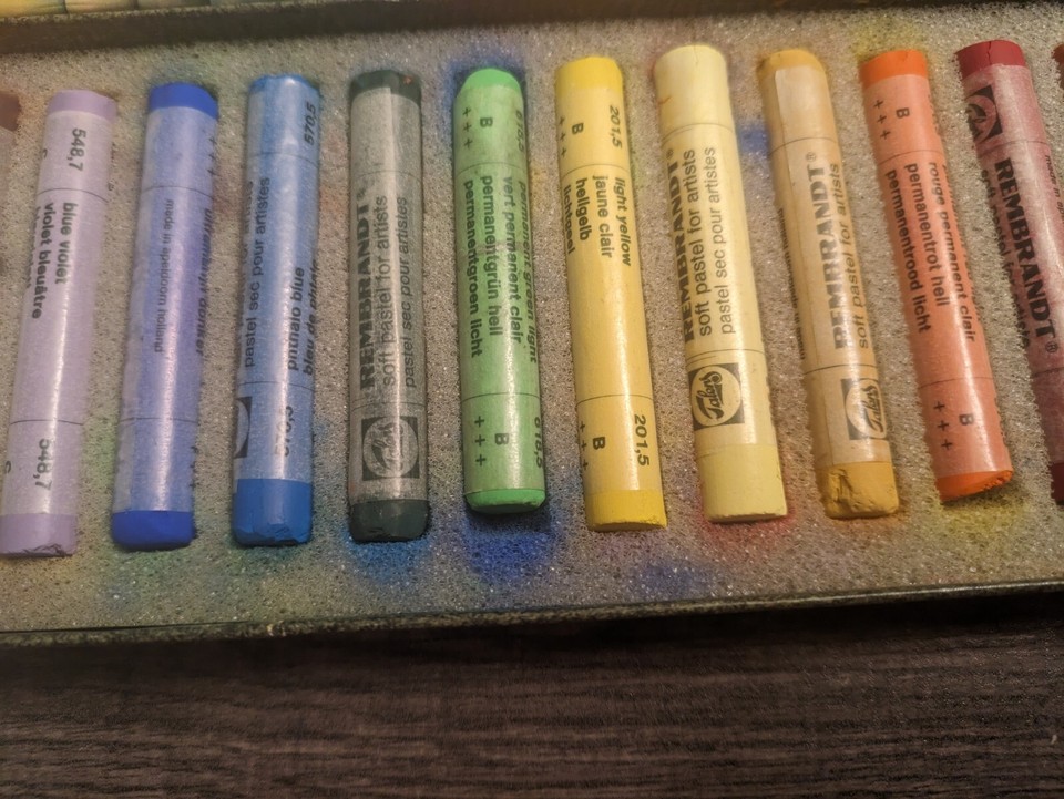 Vintage Talens Rembrandt Soft Pastels 15 Sticks Gently Used | eBay