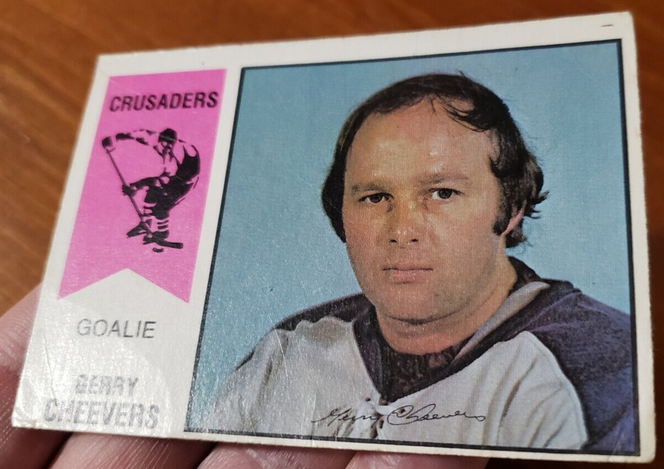 1974-75 OPC WHA Gerry Cheevers #30 - Cleveland Crusaders | eBay