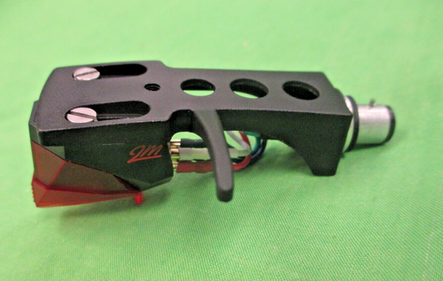 JVC TURNTABLE TYPE HEADSHELL NEW WITH ORTOFON 2M Red ELLIPTICAL ...