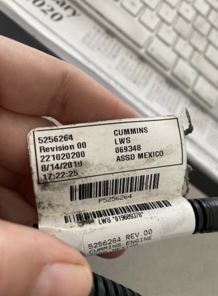 Cummins ETR CNT MDL WRG Harness, Electronic Control Module Harness OEM ...