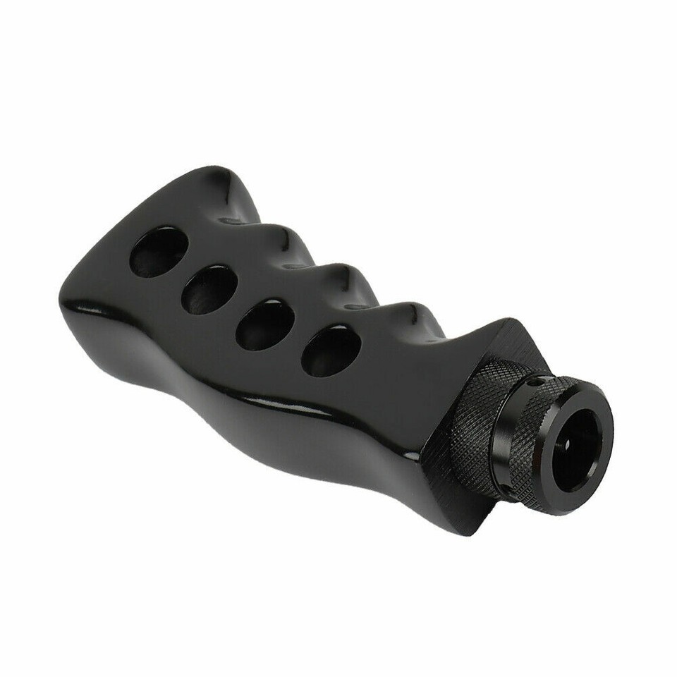 Universal Black Slotted Pistol Grip Handle Manual Gear Shift Knob ...