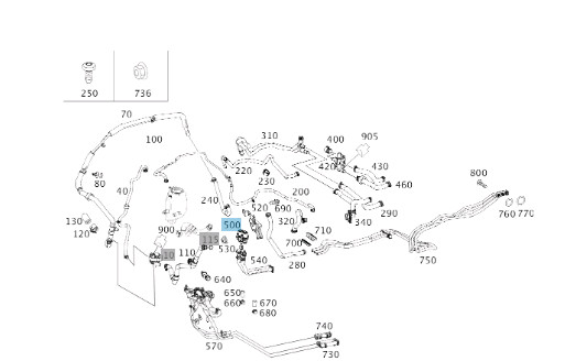 MERCEDES-BENZ S W222 COOLANT HEATER CONTROL VALVE A0009820617 ORIGINAL ...