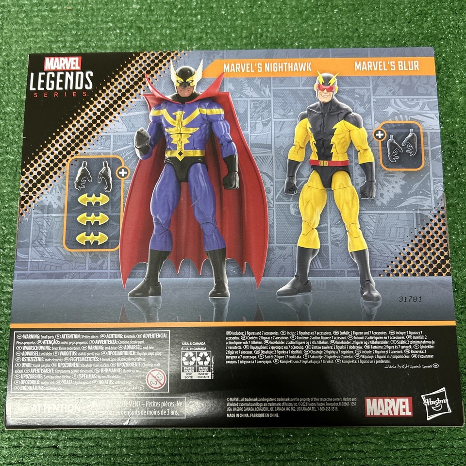 Hasbro Marvel Legends Series Marvel's Nighthawk and Blur | eBay