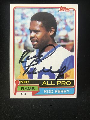 Rod Perry -Colorado- Los Angeles Rams Autographed Card | eBay