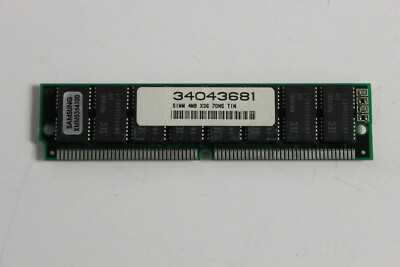 ALR 34043681 4MB 72 PIN X36 70NS TIN SIMM MEMORY MODULE SAMSUNG ...