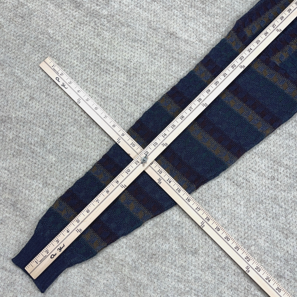 Vintage Grandpa Sweater Men Large Tall Blue Striped Acrylic Knit ...