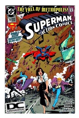 ACTION COMICS 700 (NM 9.4) 1994 SCARCE DC UNIVERSE LOGO UPC GOLD ...
