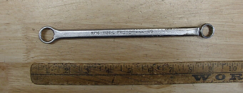 Vntg Proto 1126-L,9/16" X 1/2" X 8-7/16" 12 Pt. Double Box End Wrench ...