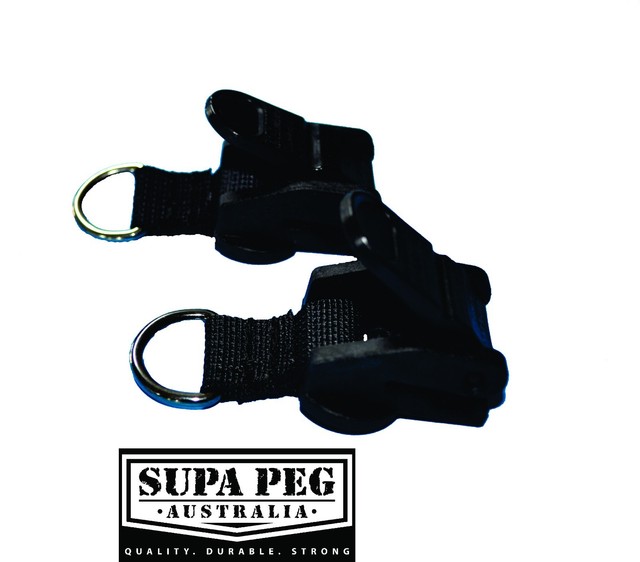 Supa-Peg Camping Tarp Gripper Outdoor Accessories Pack 2 for sale ...