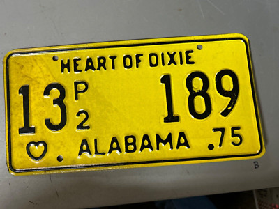 Vintage 1975 Alabama License Plate | eBay