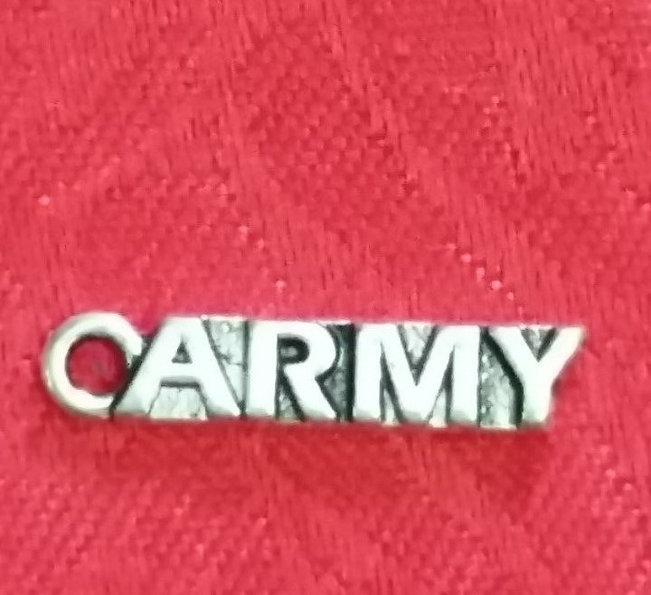 ARMY ANTIQUE SILVER CHARM - BRACELET - NECKLACE - MILITARY - WIFE ...