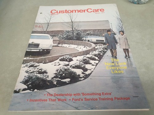 Winter 1974 FORD CUSTOMER CARE USA Dealer Only Magazine RARE | eBay ...