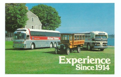 Michaud Trailways Bus Postcard Motorcoach | eBay