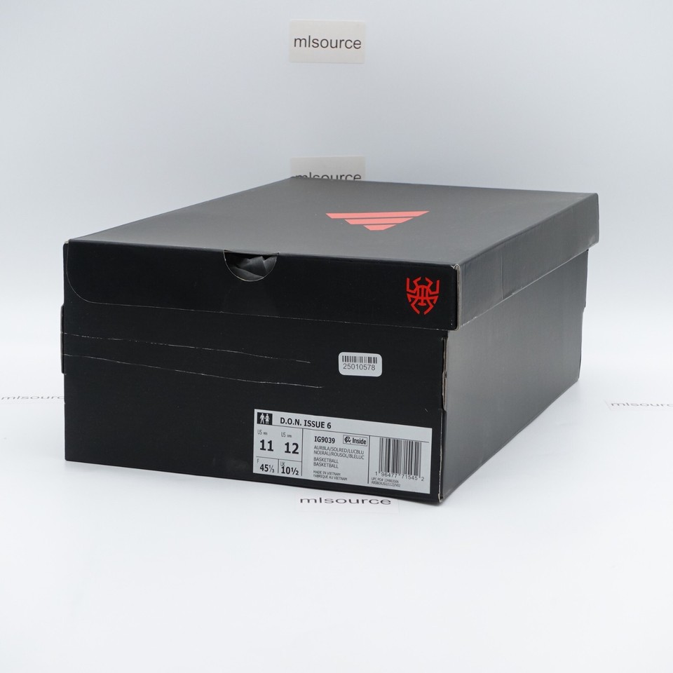 adidas D.O.N. Issue 6 Basketball Shoes Men's IG9039 Aurora Black/Solar ...