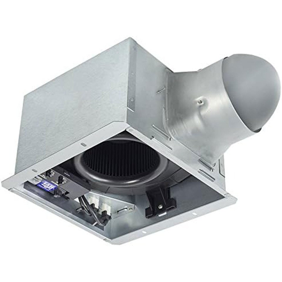 Delta Breez Exhaust Fan LED Light w/ Humidity Sensor, 80/110CFM, White ...