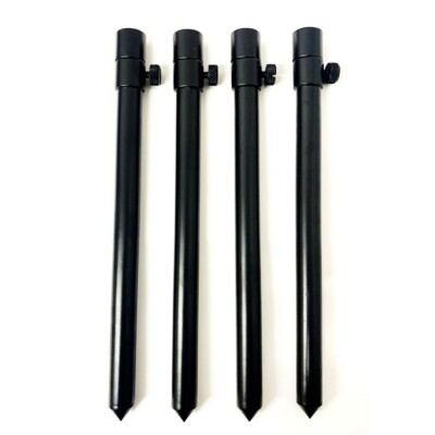 4 x 30-50cm Thick 16mm Black Carp Coarse Ali BankSticks Bank Sticks ...