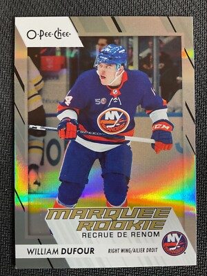 William Dufour 2023-24 OPC O-Pee-Chee Rainbow Parallel RC Card #015/350 ...