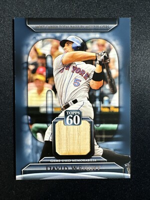 2011 Topps 60 David Wright Bat Game Used Mets | eBay