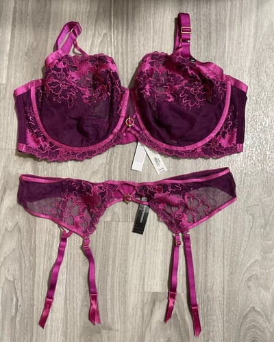 Set - Ann Summers The Truthful Fuller Bust Balcony Bra size 44F -XXL ...