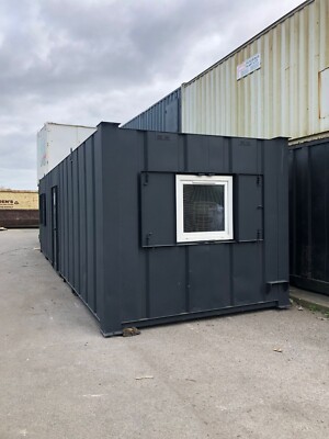 32FT X 10FT OPEN PLAN OFFICE ANIT VANDAL SHIPPING CONTAINER | eBay UK