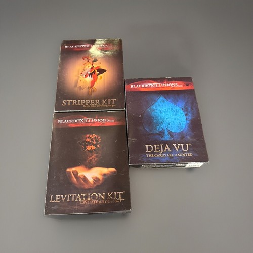 Magic Kit Black Box Illusions Magic Cards 3 Kits Deja Vu/Stripper ...