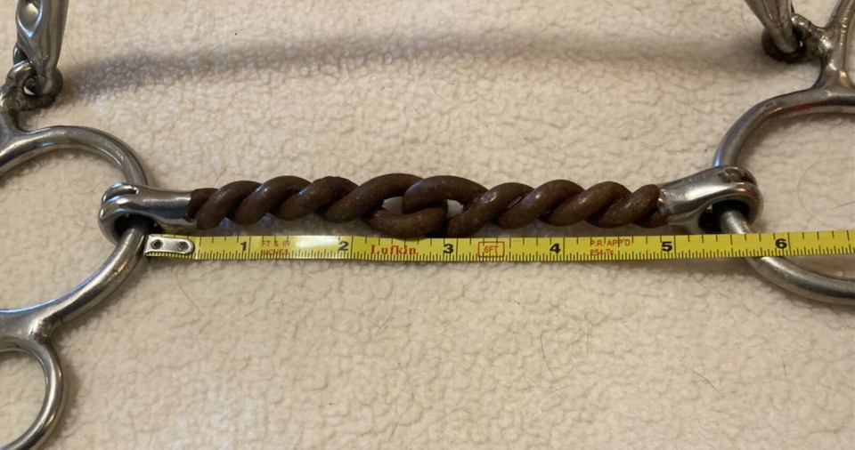 Reinsman 948 Sweet Iron Twisted Mouth Combo Bit with Rope Noseband | eBay