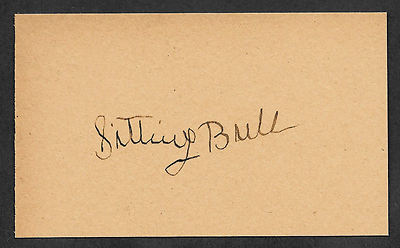 Chief Sitting Bull Autograph Reprint On Original Period 1880s Crd | eBay