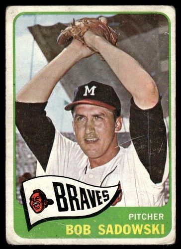 1965 Topps Bob Sadowski Milwaukee Braves #156 al | eBay
