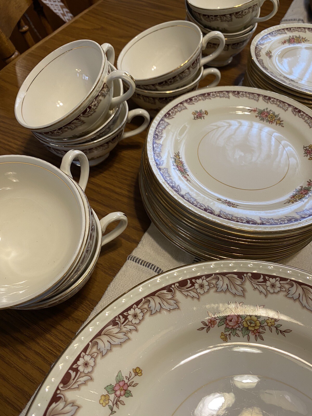 Rare Vintage 1951 Georgian Homer Laughlin Eggshell USA 71 Piece ...