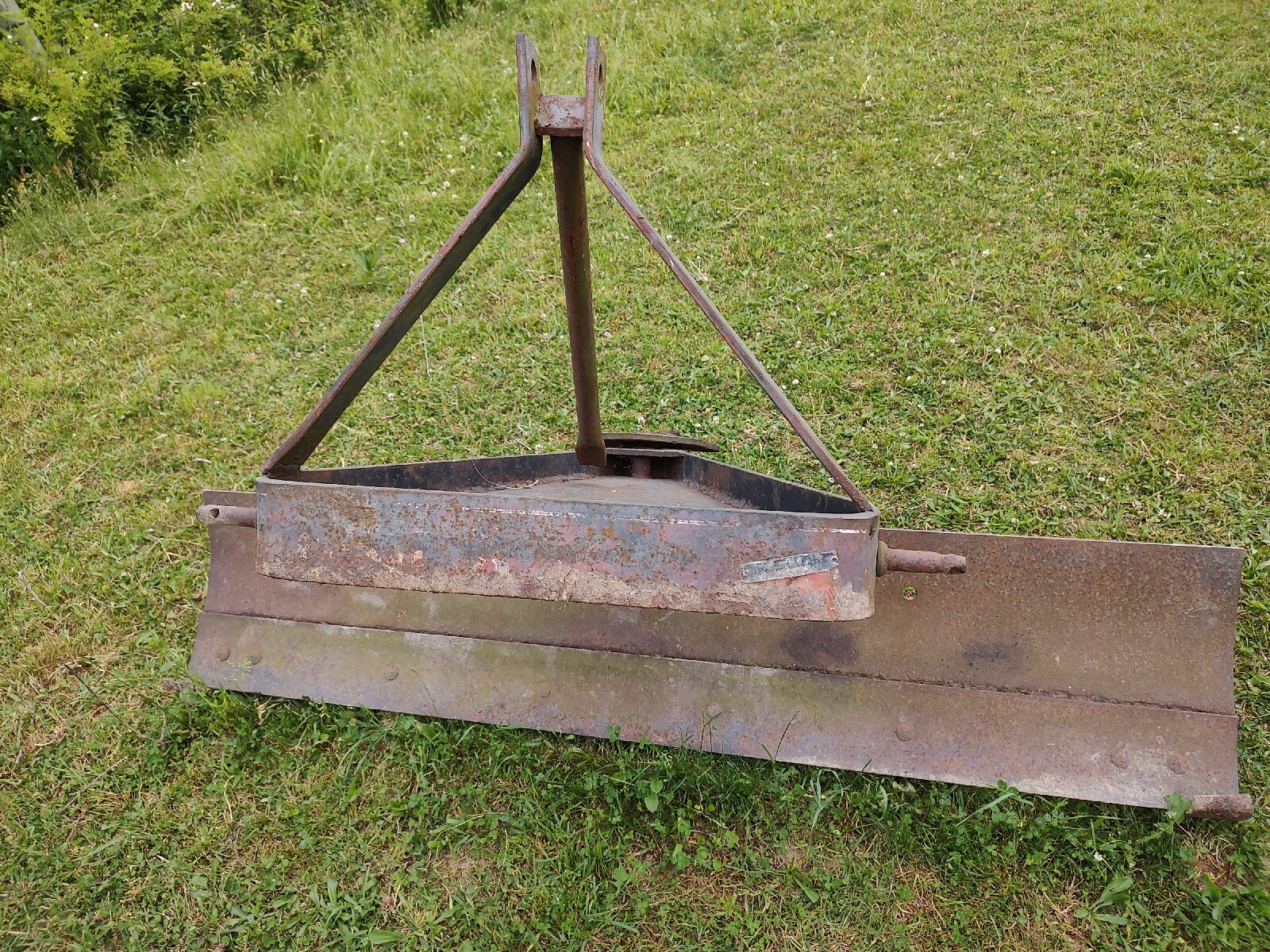 6' Heavy Duty Adjustable Grader Blade Tractor Implement three point ...